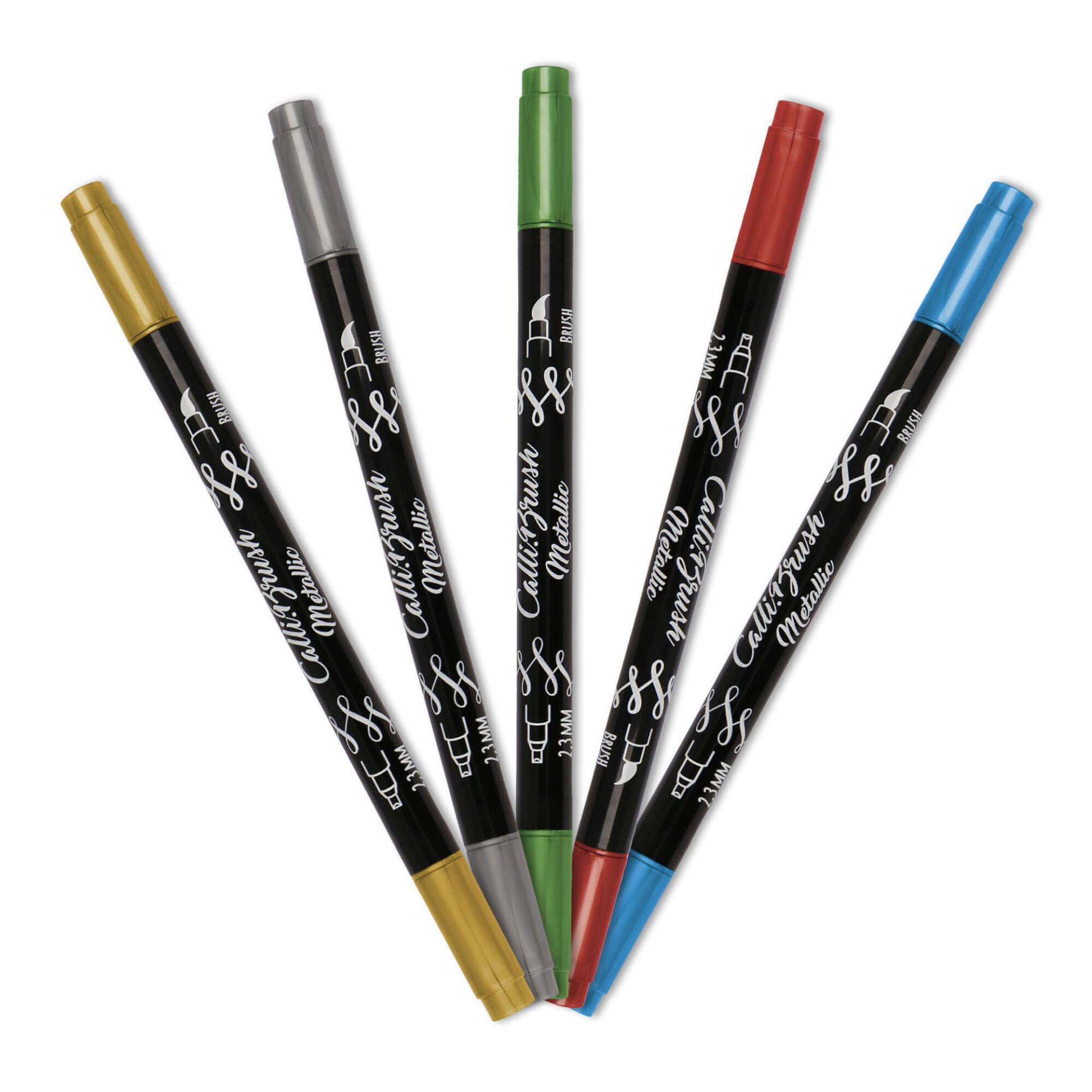 Calli.Brush Pens in Bamboo Box, 24er Set, 24 intensive und harmonische ...